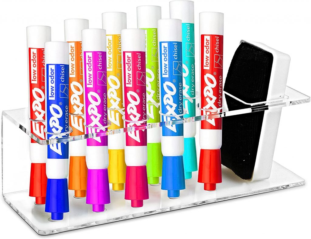 Dry Erase Marker & Eraser Holder Organizer Rack - Crown Office Supplies