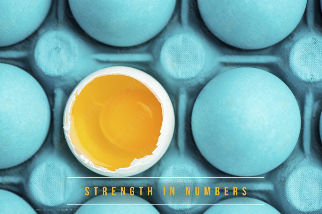 Strength in Numbers- Motivational Poster - Crown Office Supplies