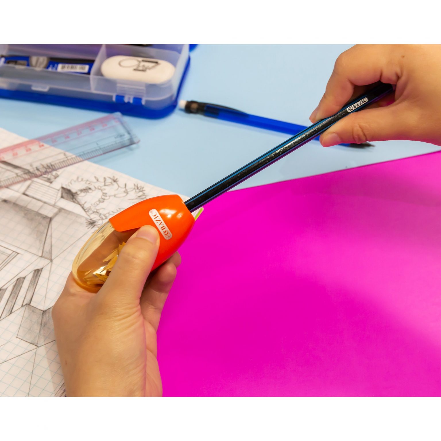 Xtreme Oval Sharpener w/ Receptacle (3/Pack) - Crown Office Supplies