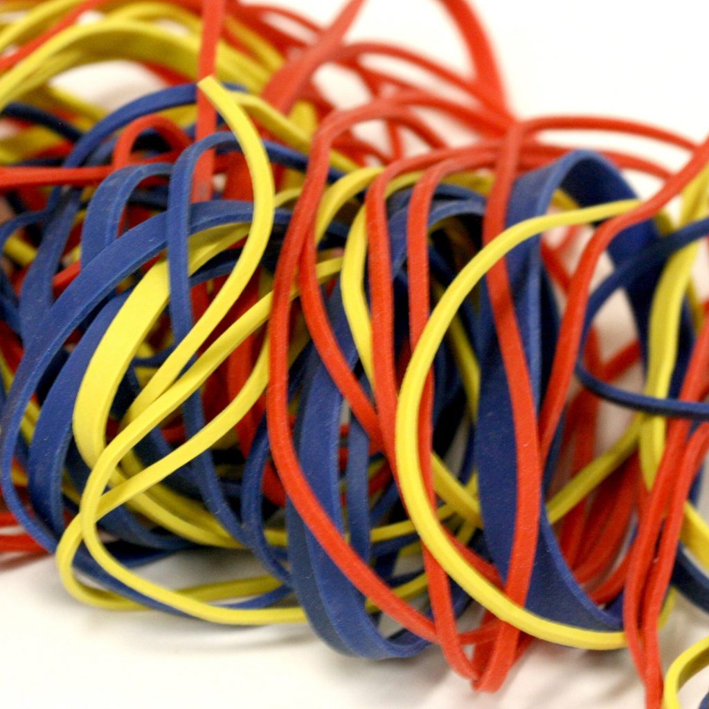 2 Oz./ 56.70 g Assorted Sizes Rubber Bands - Crown Office Supplies