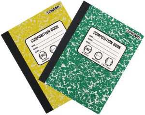 Wide Ruled Solid Composition Notebook - 2 Pack- Unison - Assorted ...