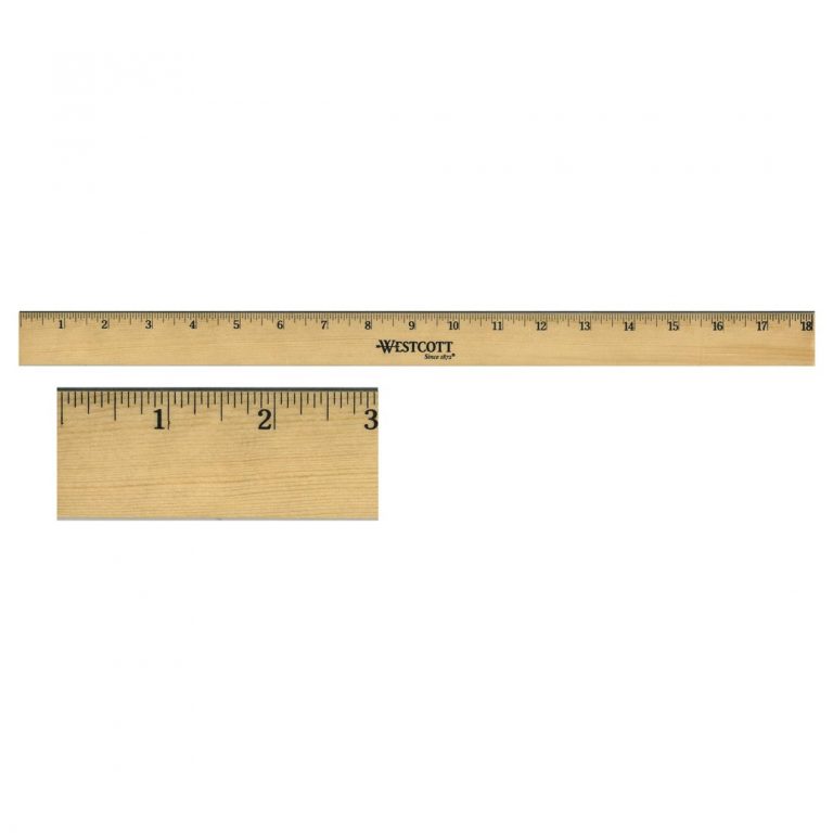 Westcott 18" Wood Ruler - Crown Office Supplies