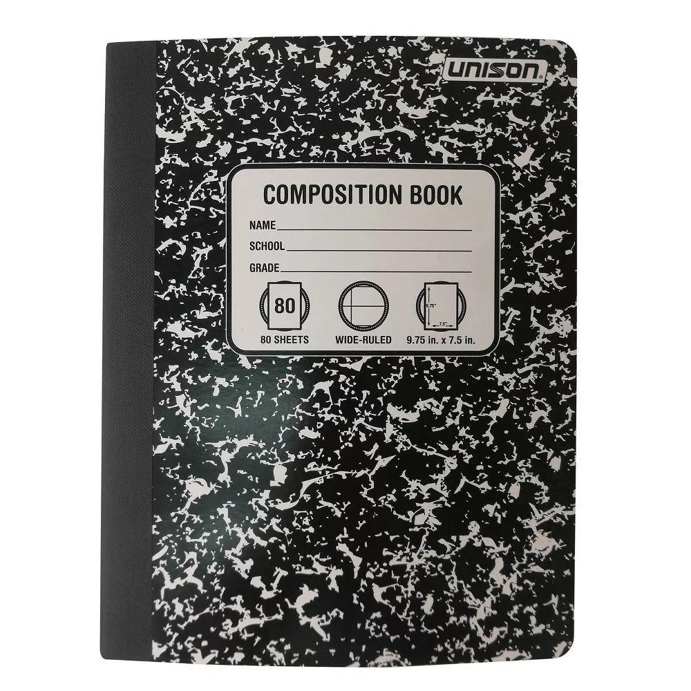 Wide Ruled Composition Notebook (Colors May Vary) - Unison - Crown ...