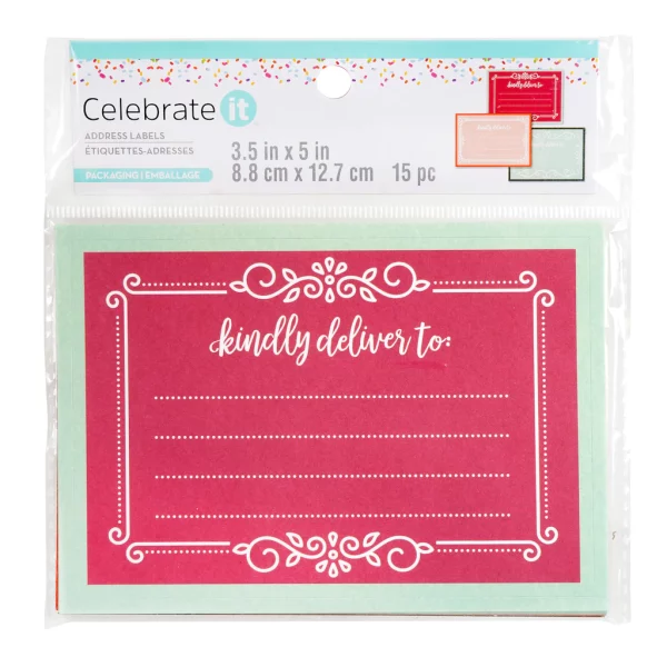 Decorative Edge Address Labels by Celebrate It™ (15 ct.) - Crown Office ...