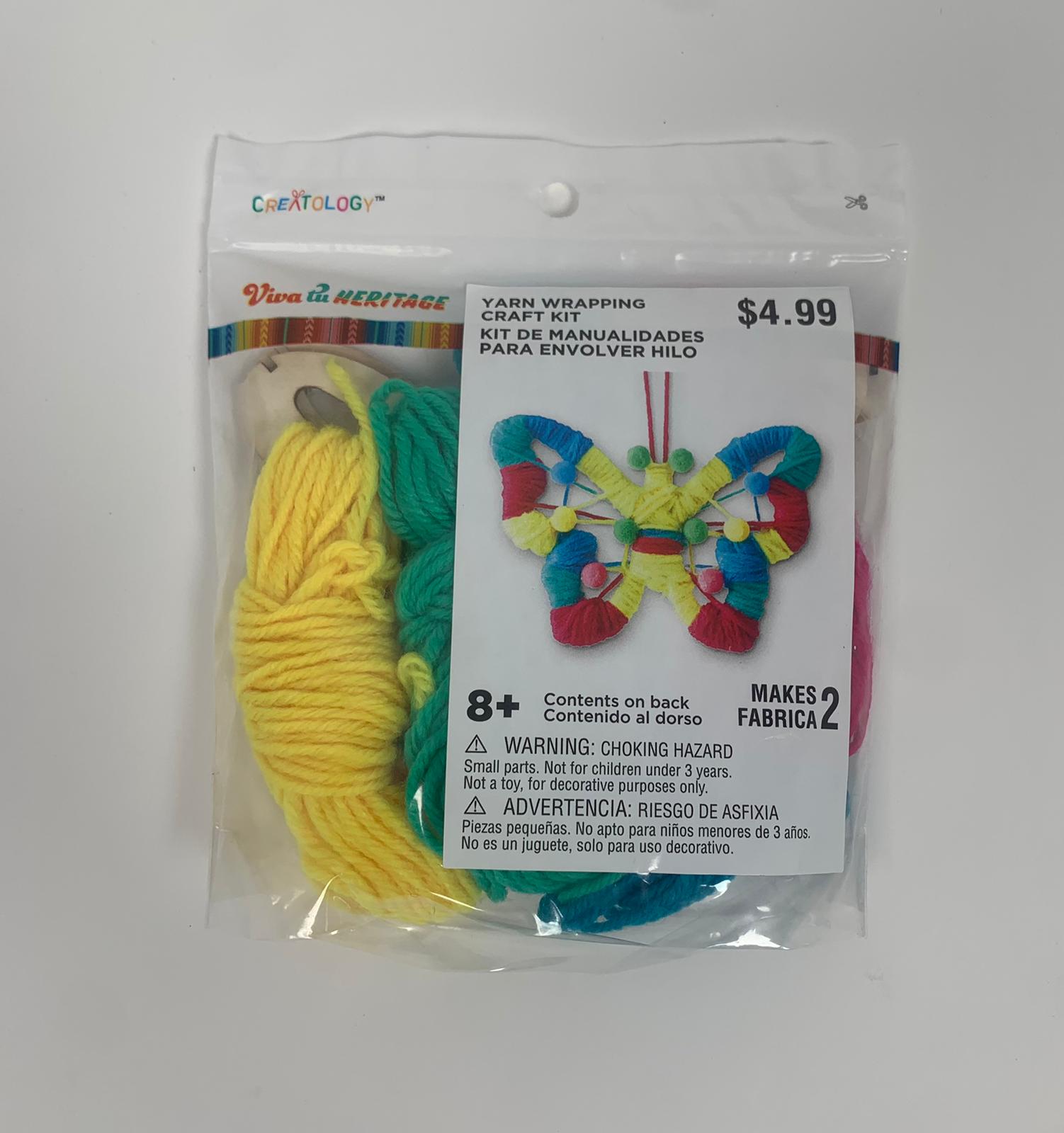 Yarn Wrapping Butterfly Craft Kit - Crown Office Supplies