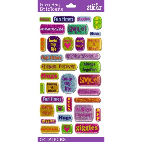 Sticko Best Friend Stickers - Crown Office Supplies