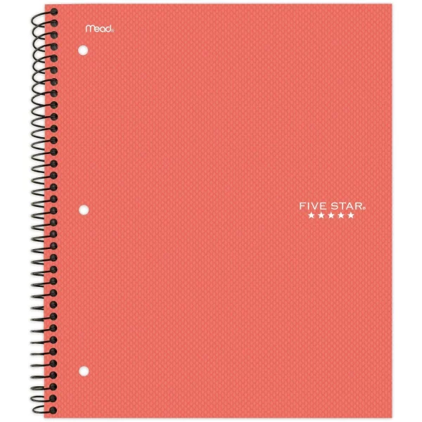 Five Star 170 sheet College Ruled 1 Subject Spiral Notebook Assorted ...