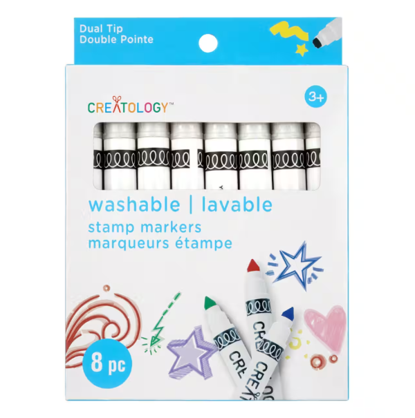 Creatology – Dual Tip Washable Stamp Marker Set – 8 PC - Crown Office ...