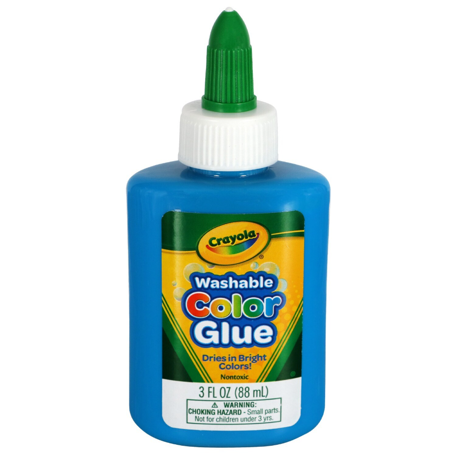 Crayola - Washable Color Glue - Blue - 3oz - Crown Office Supplies