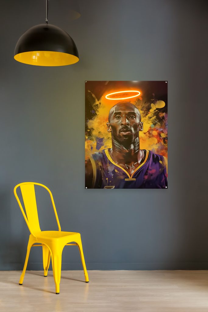 Kobe Bryant Halo LED Illuminated Acrylic Wall Art Tribute - Crown ...