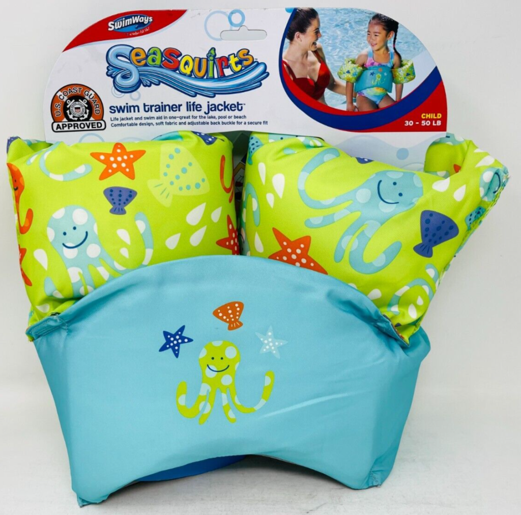 SwimWays Sea Squirts Swim Trainer Life Jacket Child - Assorted color ...