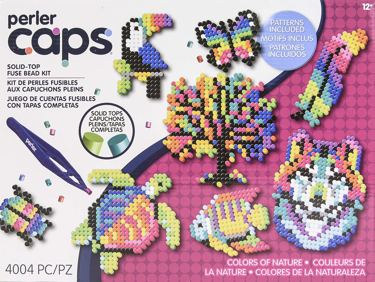 Perler Colors of Nature Deluxe Box Caps Beads Kit, 4000pcs - Crown ...