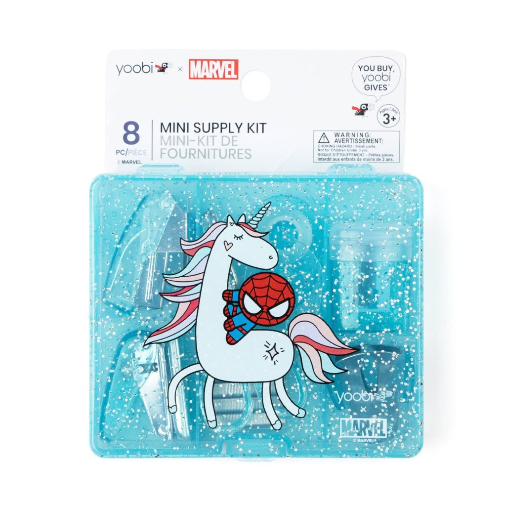 Yoobi Marvel Spider-Man Unicorn- Mini Supply Kit - Crown Office Supplies