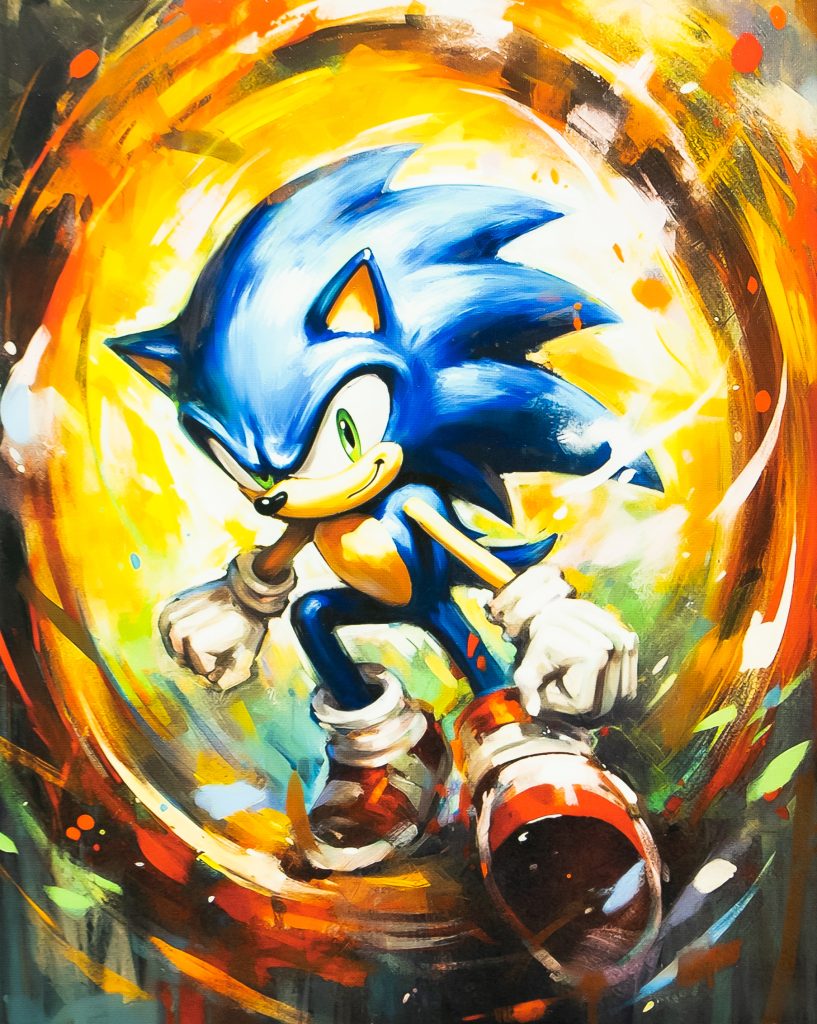Sonic Canvas Art 8"X10" - Crown Office Supplies