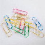 80 Pack Colorful Paper Clips - Crown Office Supplies